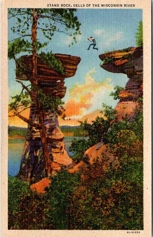 Postcard MONUMENT SCENE Wisconsin Dells Wisconsin WI m/18 AM4079 | eBay